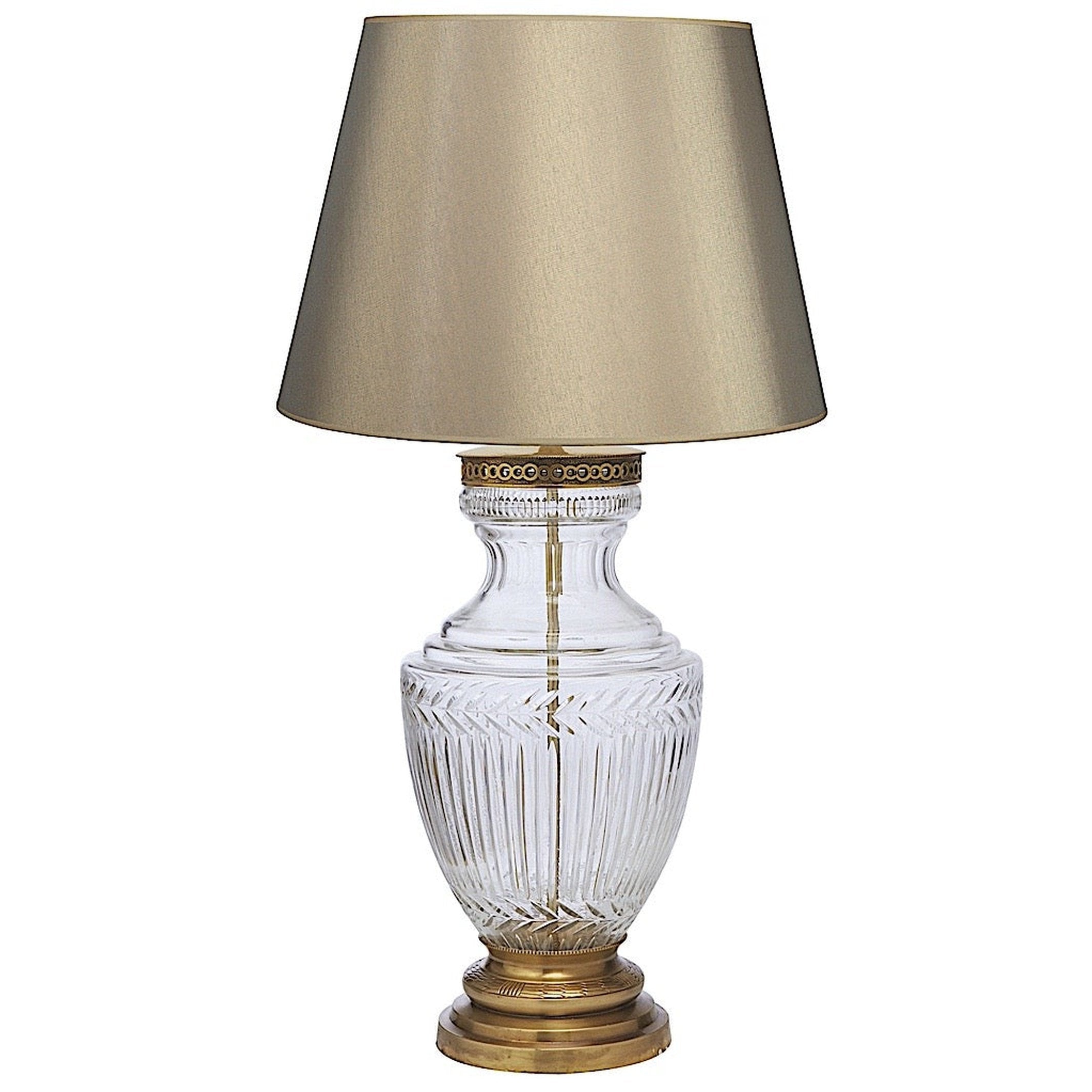 Elisabeth Lampe en cristal sans abat-jour – Mis en Demeure